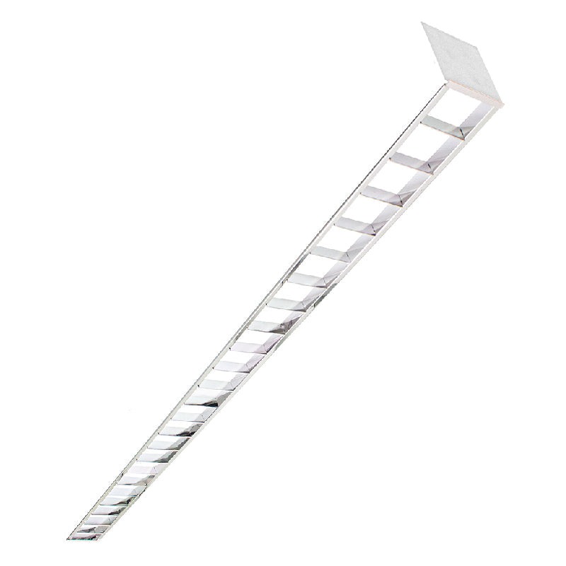 SCX 4FT LED Linear Lights, CCT, Louver Lens